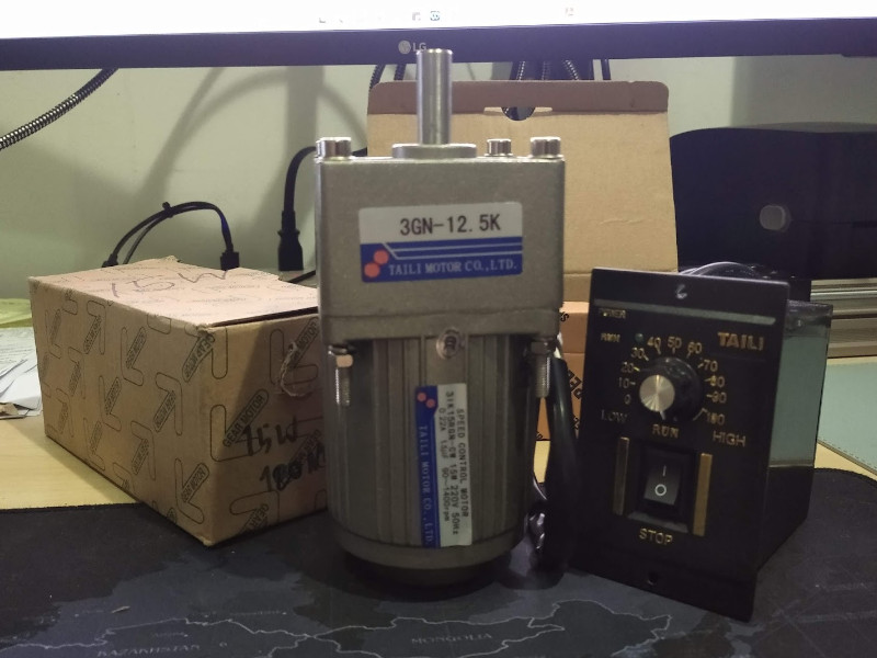 MTS206 ชุดมอเตอร์เกียร์เอซีและกล่องปรับรอบ Taili Reversible AC Motor ...