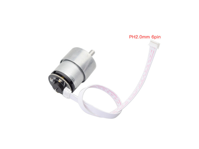 MTDE02 มอเตอร์เกียร์ดีซี เอ็นโค้ดเดอร์ DC Gear Motor Encoder 37mm Hall ...