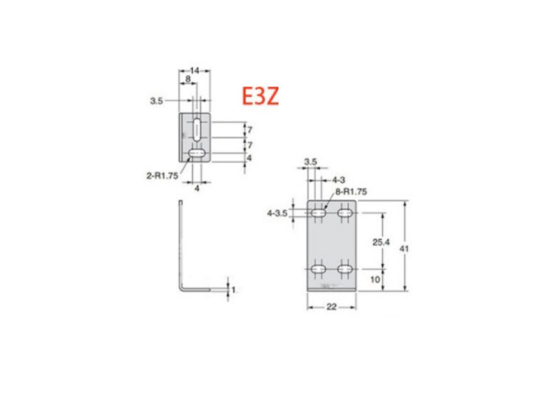 BKBE03 อุปกรณ์ติดตั้งฐานยึด ขายึด ที่ยึด Sensor Bracket Mounting E3Z ...