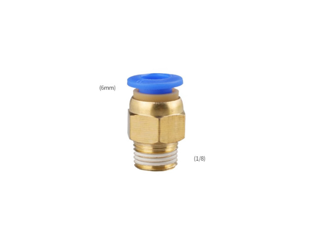 PNC603 นิวเมติกส์ ฟิตติ้ง ข้อต่อลมตรงเกลียวนอก Pneumatics Fitting PC6 ...
