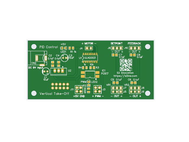 PCB101 แผ่นวงจรพิมพ์ Printed Circuit Board PCB PID-V1.6 – เอสทูอินโนเวชั่น