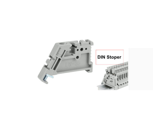 DRST02 สต็อปเปอร์ พลาสติกล็อครางปีกนก DIN Rail Fixing Stopper Lock ...