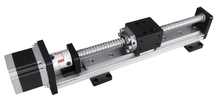 LSS909 ชุดรางเลื่อนสไลด์ บอลสกรู Stroke 900mm Linear Slide rail Set ...