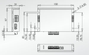MTBD82 ไดร์เวอร์มอเตอร์บัสเลส AGV HUB Servo BLDC Motor Driver Dual ...