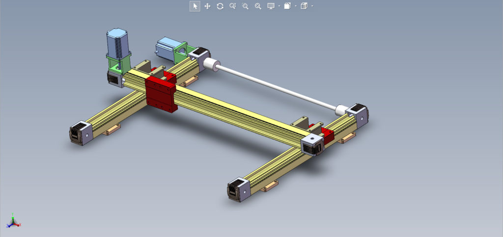 ชุดรางเลื่อนสไลด์ สายพานไทม์มิ่งขับ Gantry linear Slide Timing belt ...
