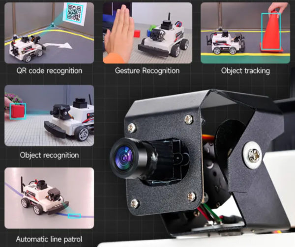 RBCR02 หุ่นยนต์ AI Vision Camera Micro ROS2 HUMBLE Robot Car with ...