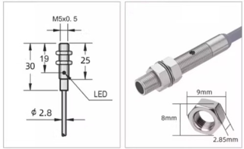 SIMM01 เซนเซอร์ตรวจจับโลหะพร็อกซิมิตี้เซนเซอร์ Inductive Proximity ...