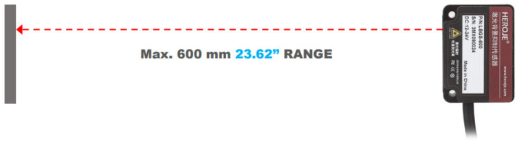 SLDP50 เลเซอร์วัดระยะ Measurement Laser Displacement Sensor LBGS-S-500 ...