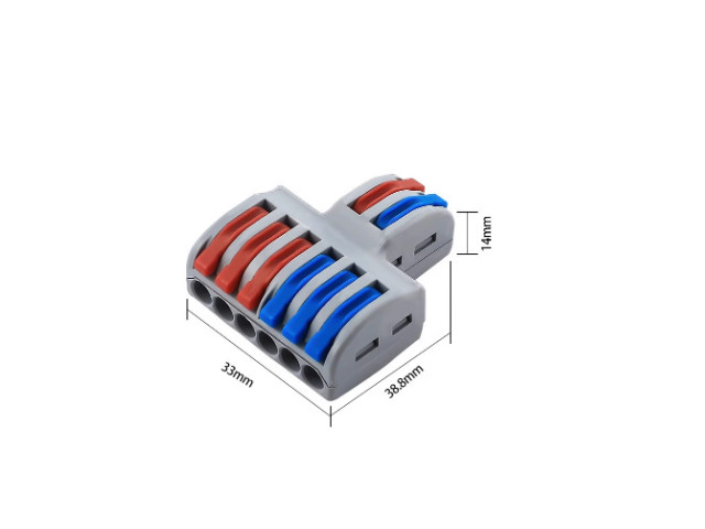 CNQJ06 ตัวเชื่อมต่อสายไฟ Quick Connector Splitter 2in-6out SPL-62 – เอส ...